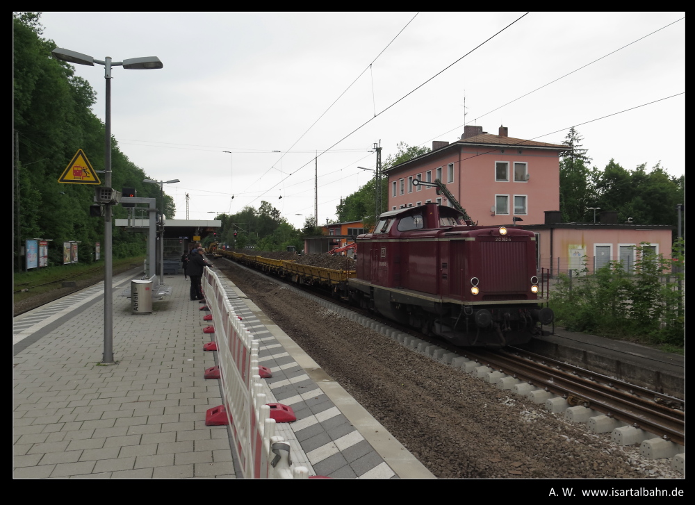 Kleine Baustellendoku Bahnsteig Gleis 1 Fürstenfeldbruck [24B]